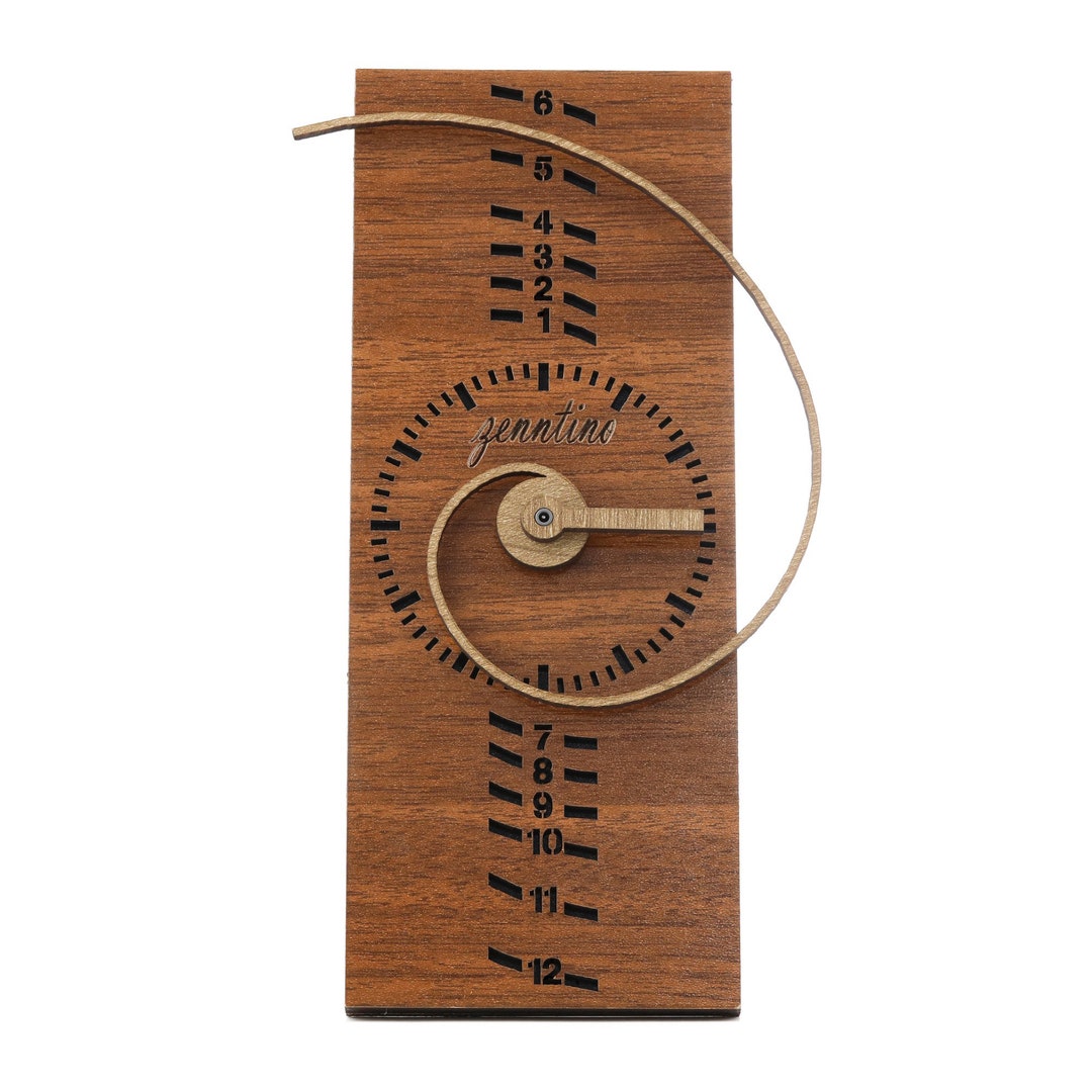 Fibonacci Art Clock Unusual Wooden Desk Clock Scientific - Etsy