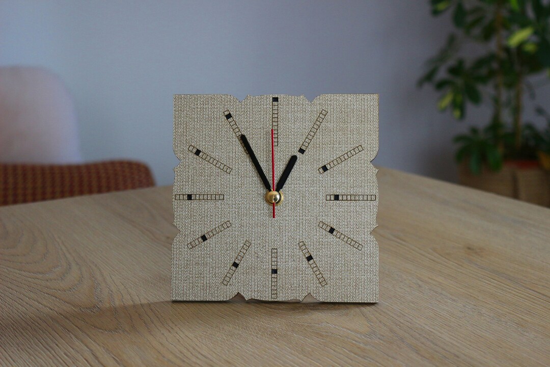 Wooden Custom Design Table Clock, Office Mantel Shelf and Housewarming ...