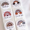 White Cat With Bow Thank You Round Stickers, 1 Inch / 2.5cm Wide ...