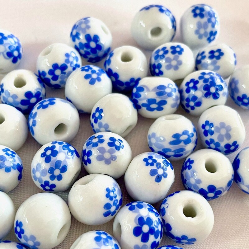Delft Blue Beads - Etsy