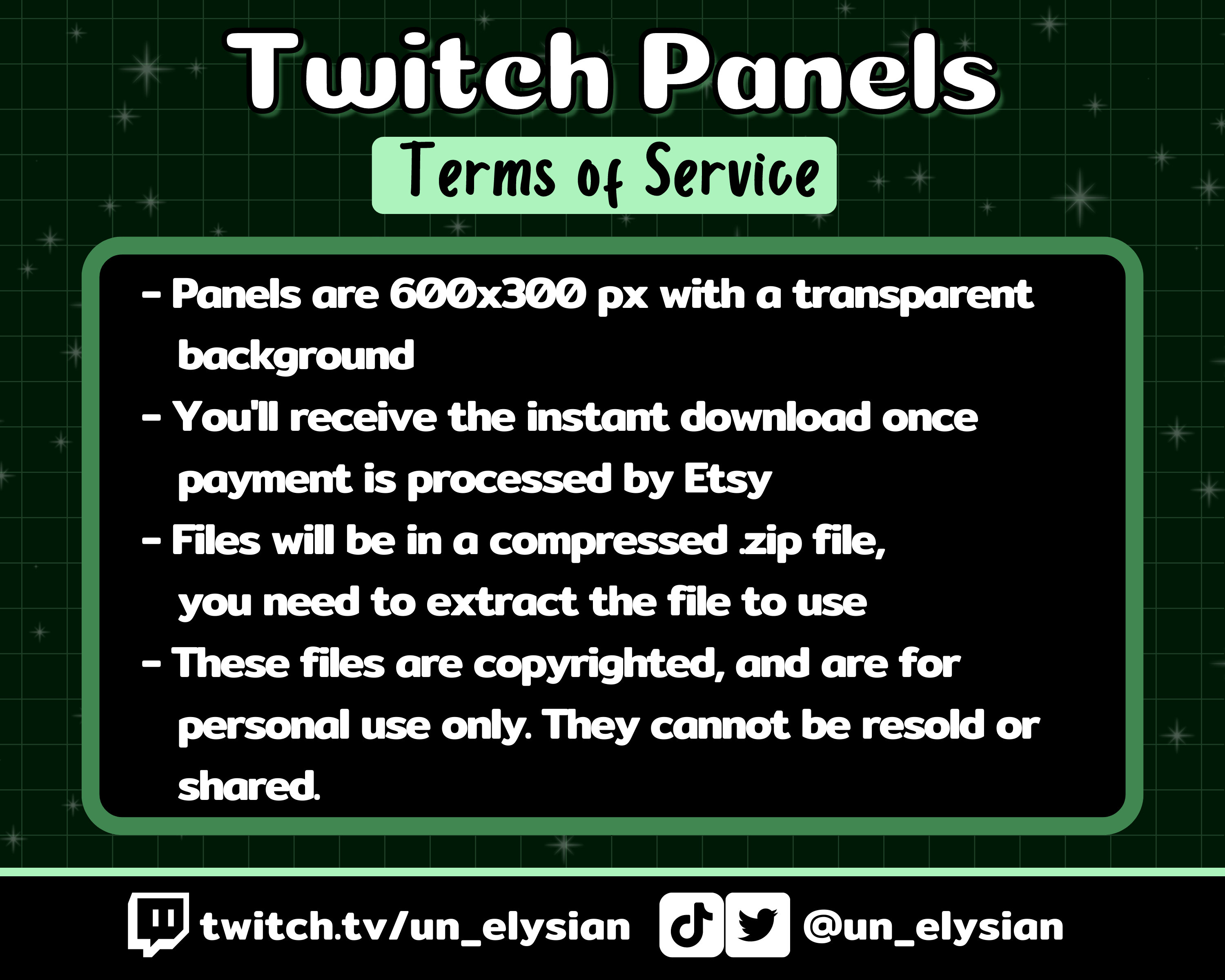 Succulent Panels for Twitch Streamers - Cute, Green, Cottagecore ...