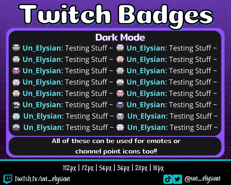 16x Rainbow Pride Twitch Badges, Emotes or Decorations! - LGBTQIA+ ...