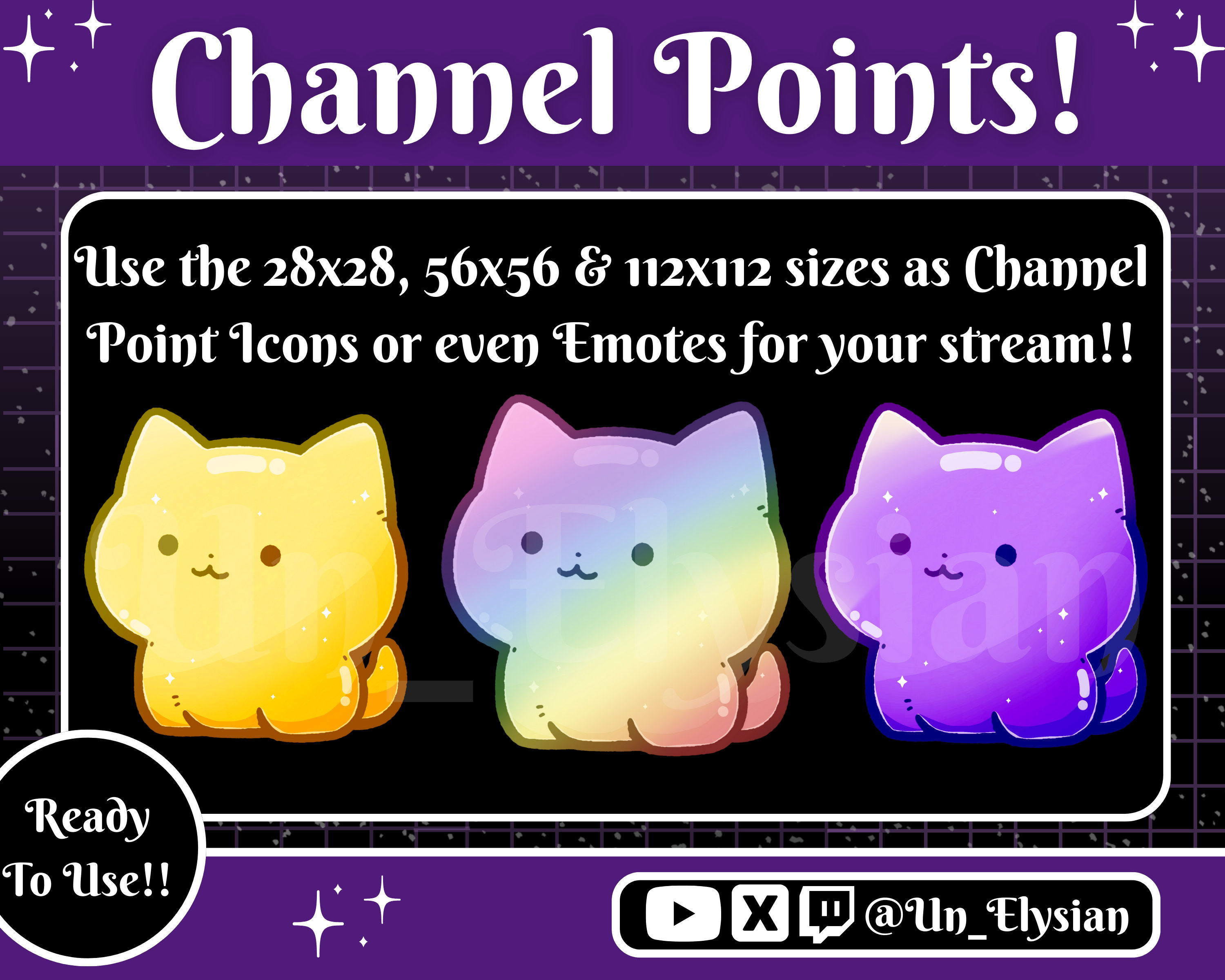 Kitty Kat Mega Pack Sub Badges!! | Rainbow Cats | Twitch Sub Badges ...