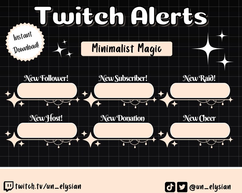 Magical Minimalist Alerts for Twitch Streamers - Simple, Elegant ...