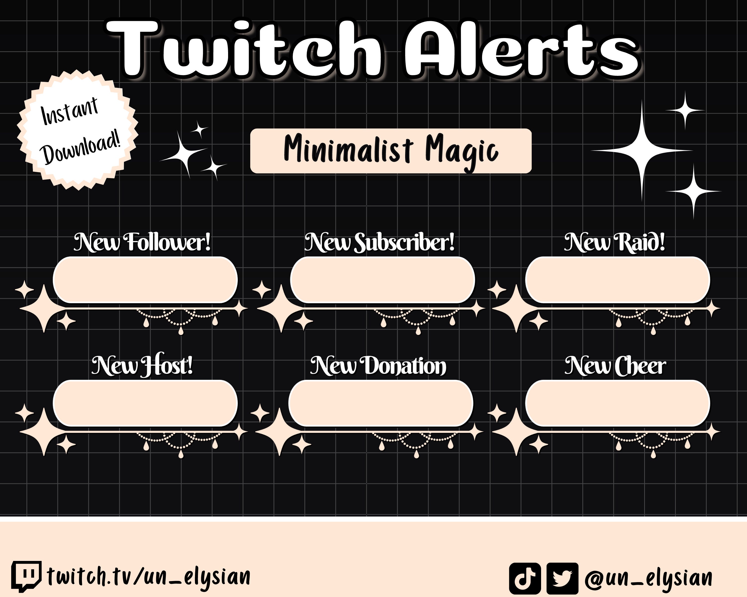 Magical Minimalist Alerts for Twitch Streamers - Simple, Elegant ...