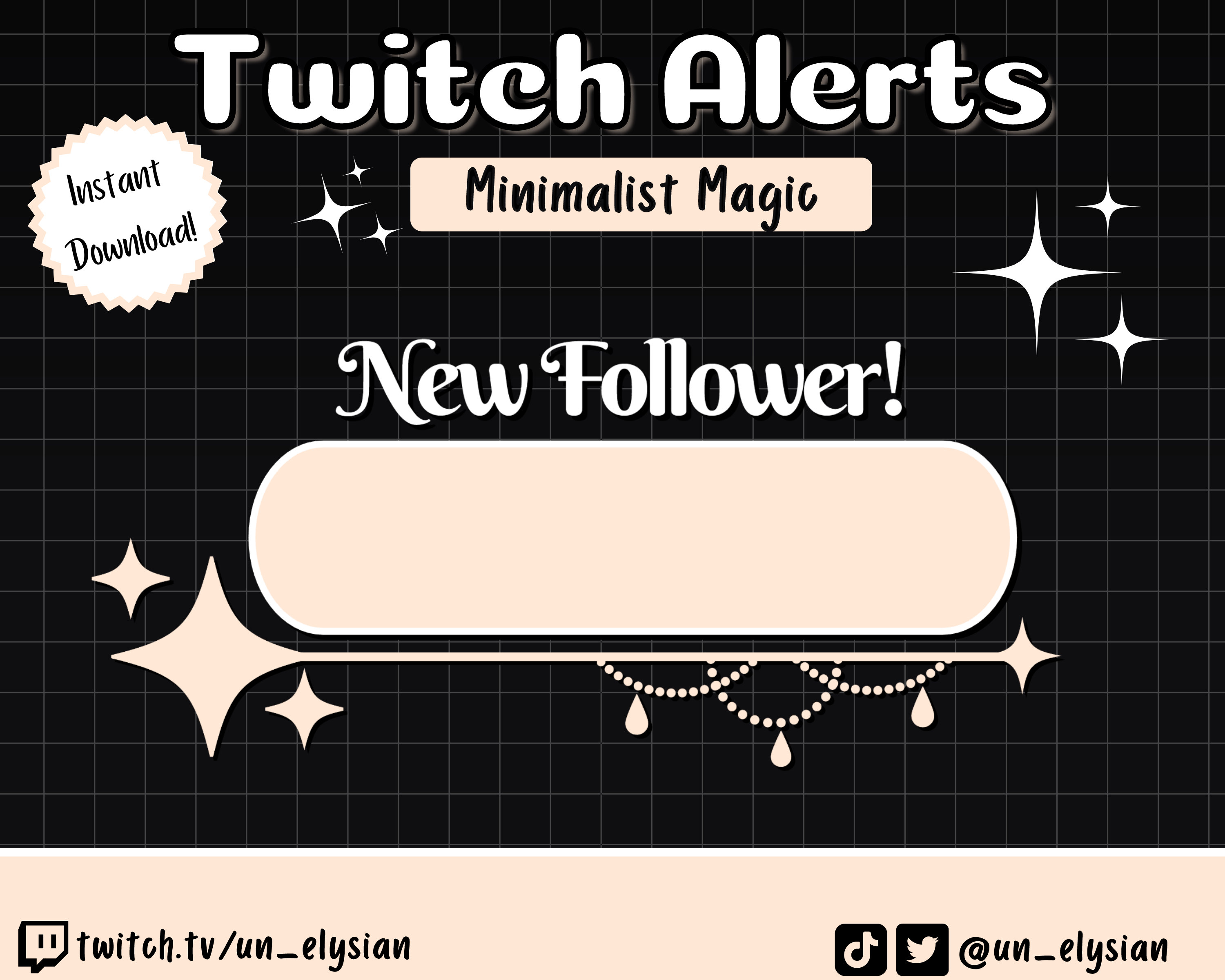 Magical Minimalist Alerts for Twitch Streamers Simple, Elegant, Magical ...