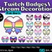 16x Rainbow Pride Twitch Badges, Emotes or Decorations! - LGBTQIA+ ...