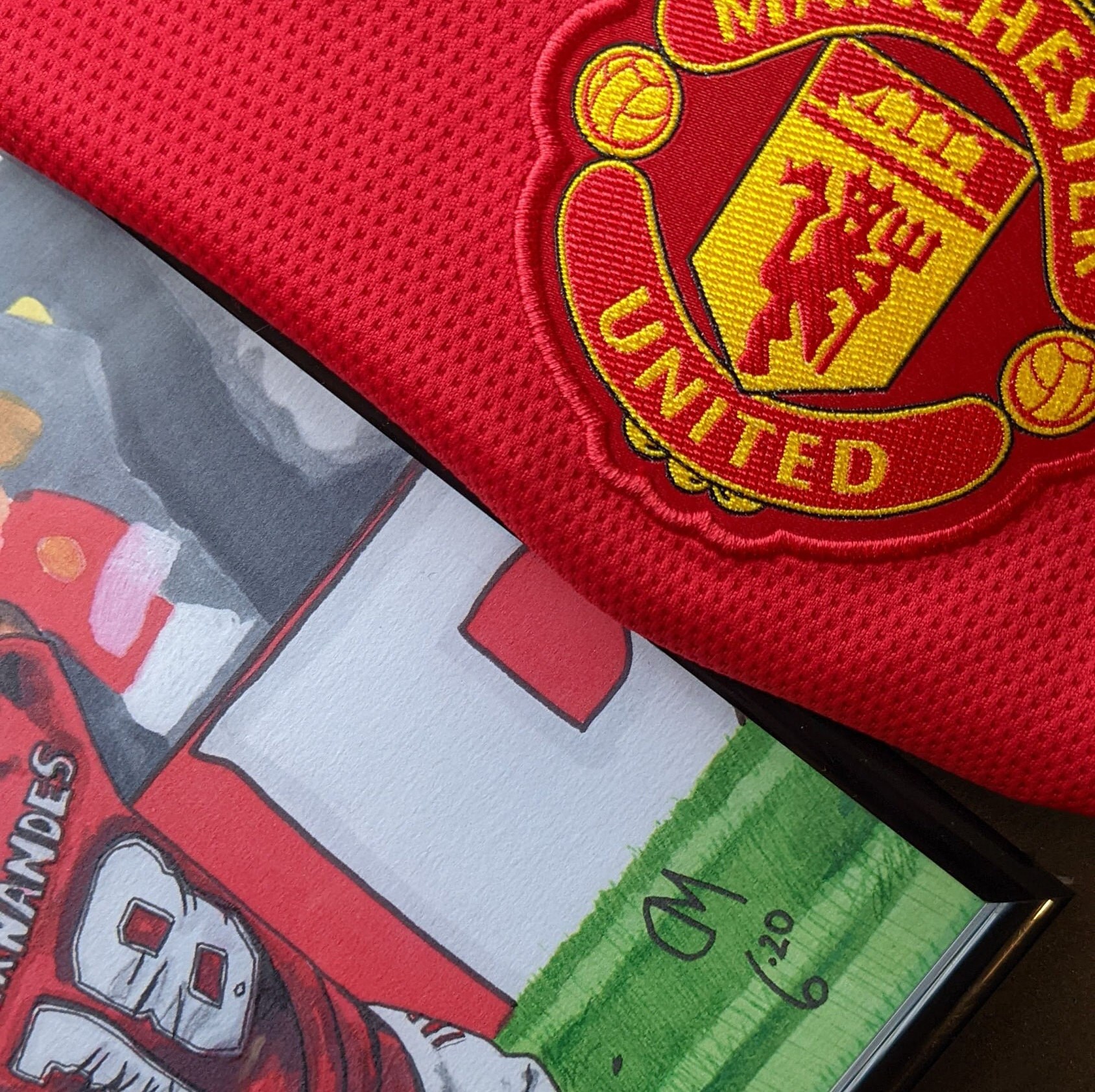 BRUNO FERNANDES PORTRAIT Original Art Print - Etsy