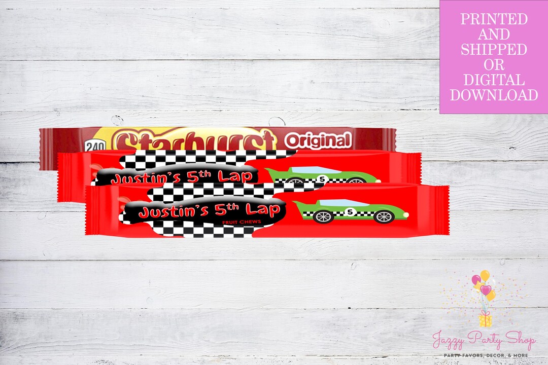 Race Car Candy Favor-racing Birthday Party-racer Birthday-race Car ...