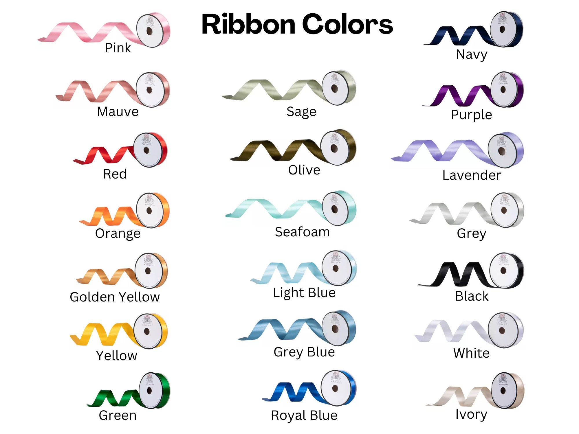 Satin Bow Place Cards Custom Calligraphy Ribbon Place Cards Bow Place ...