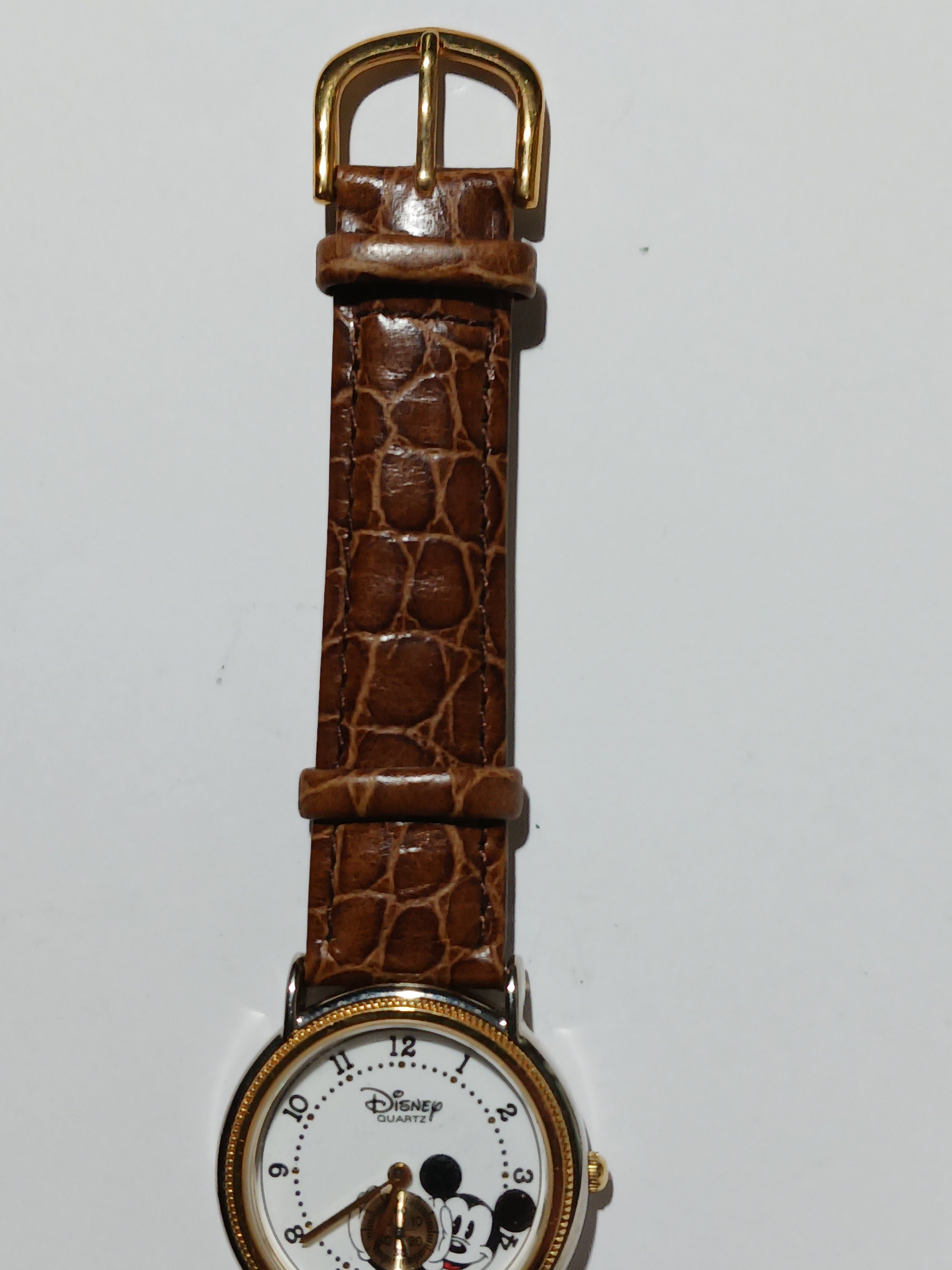 Vintage Disney Time Works Mickey Mouse Sub Second Dial Quartz Watch. - Etsy