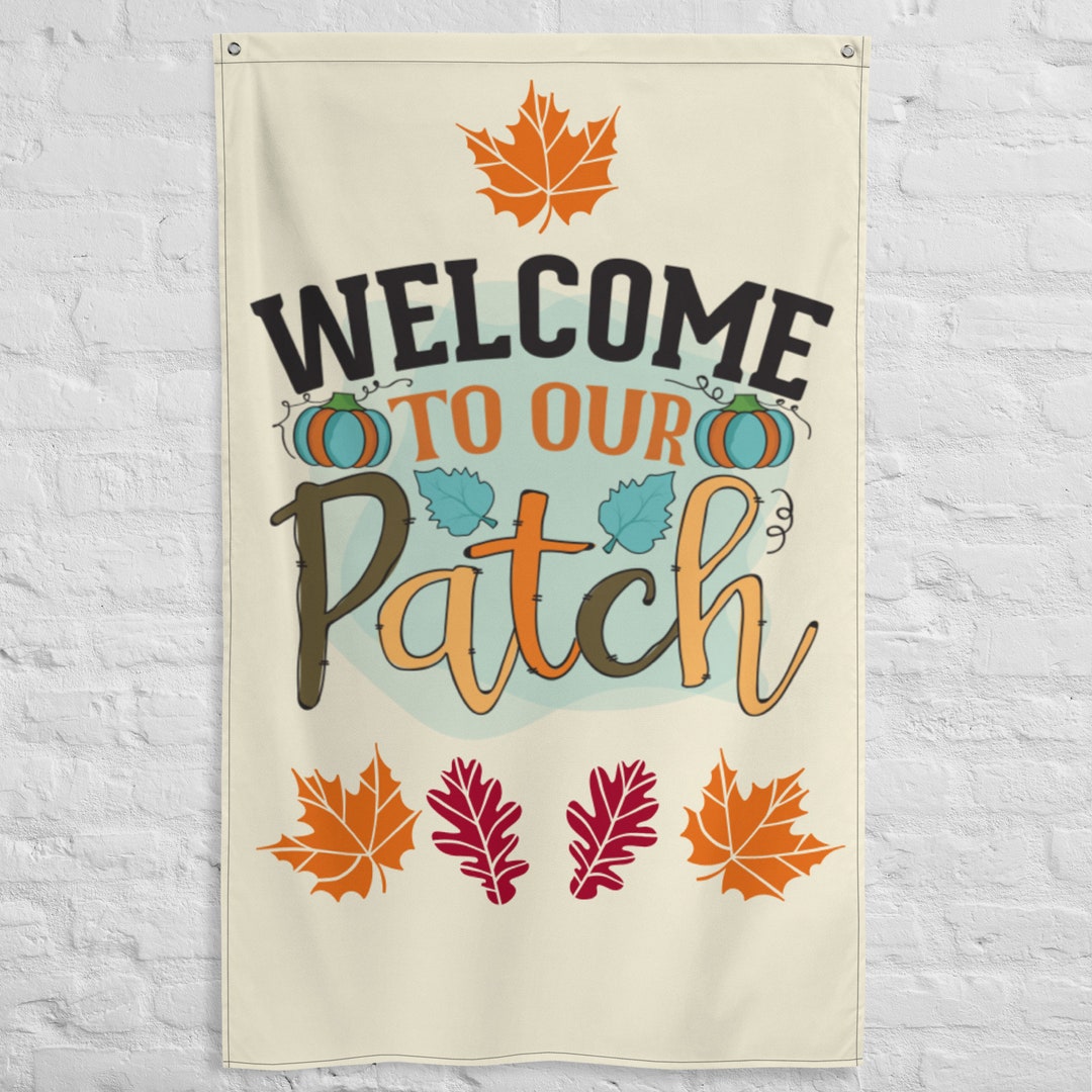Welcome Fall Flag - Etsy