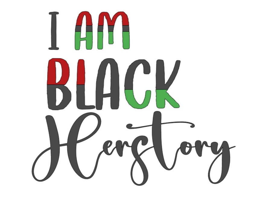 Black Herstory, Black History SVG PNG, Women's History, Black Woman ...
