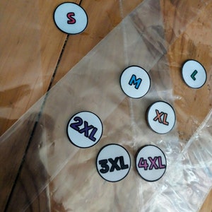 Shirt Size Labels SVG PNG File, Shirt Size Stickers, Stickers, Shirt ...