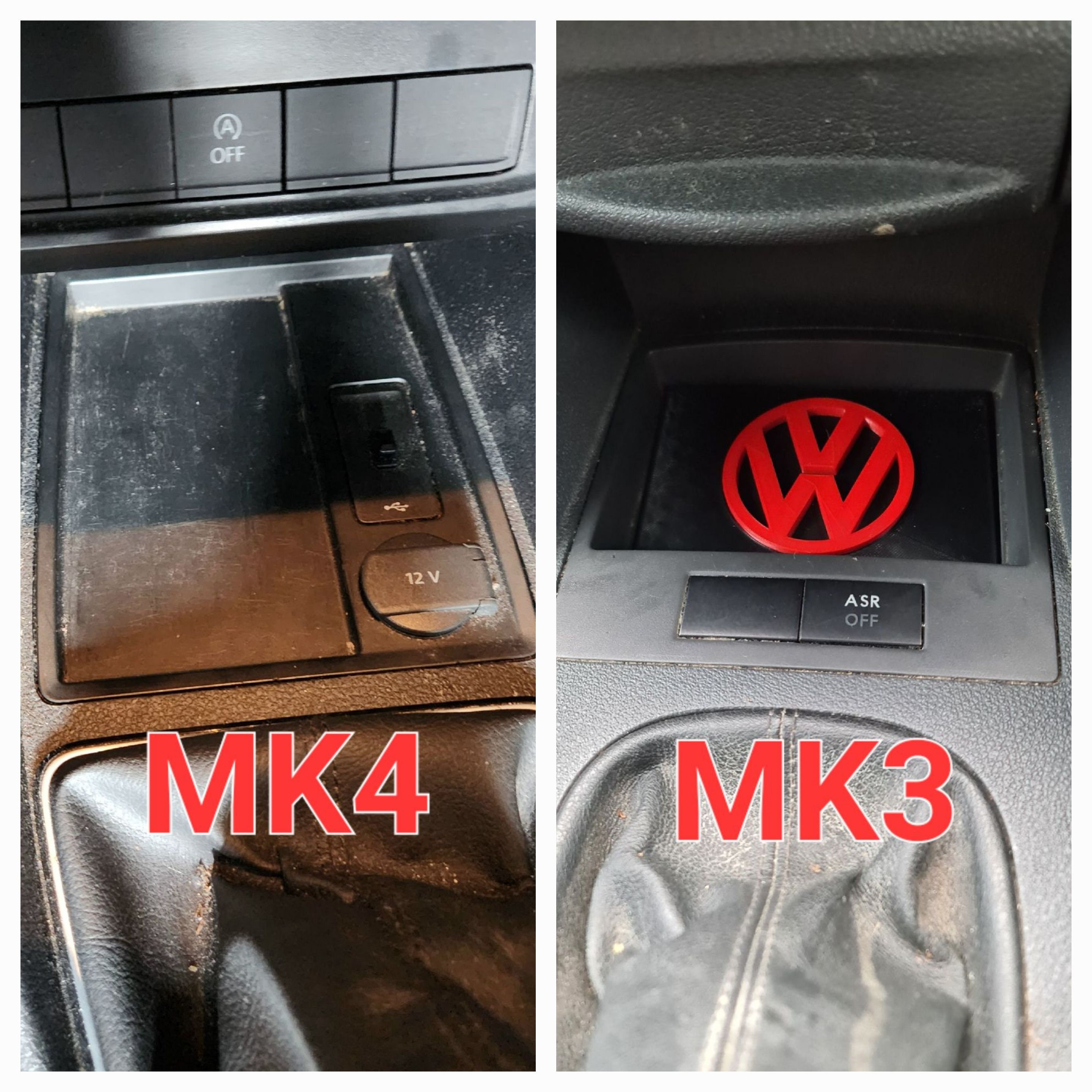 4 Peice VW Caddy Centre Console Insert Set Vw Caddy Cupholder Gift ...