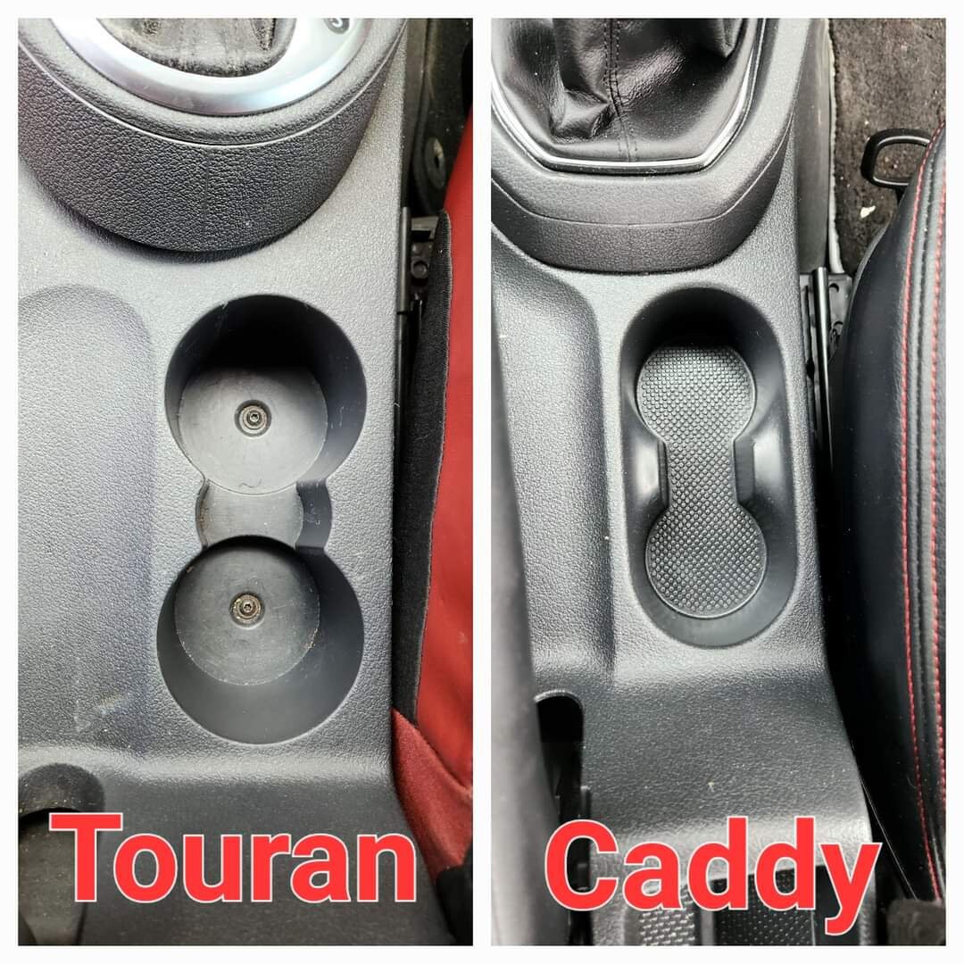 4 Peice VW Caddy Centre Console Insert Set Vw Caddy Cupholder Gift ...