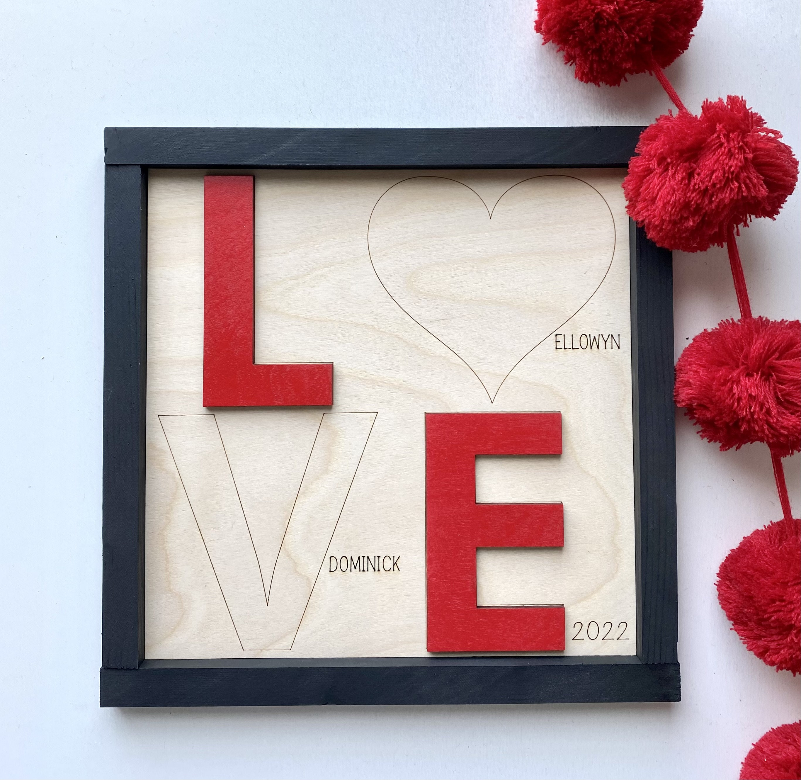 DIGITAL FILE Only....laser Cut File for Valentine Handprint Art - Etsy