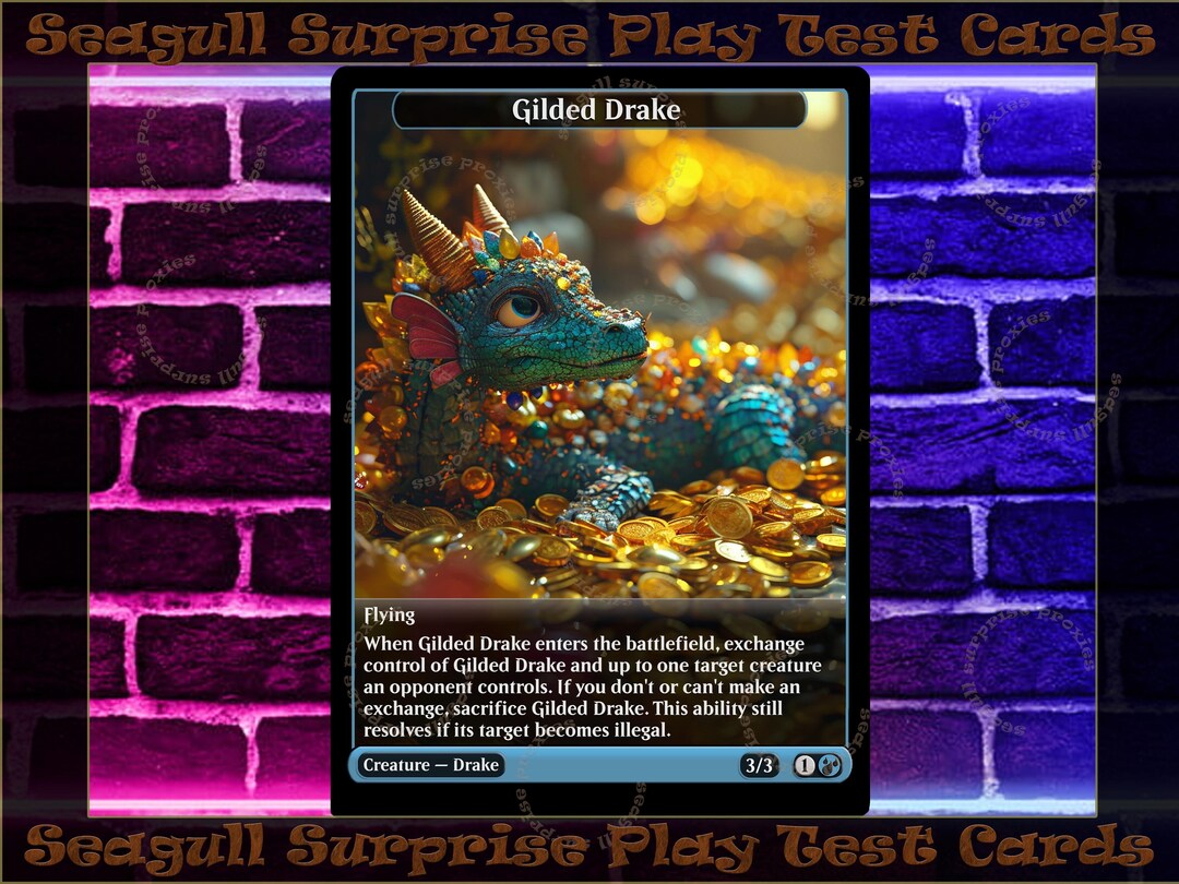 Gilded Drake V3 Full Art Custom - Etsy