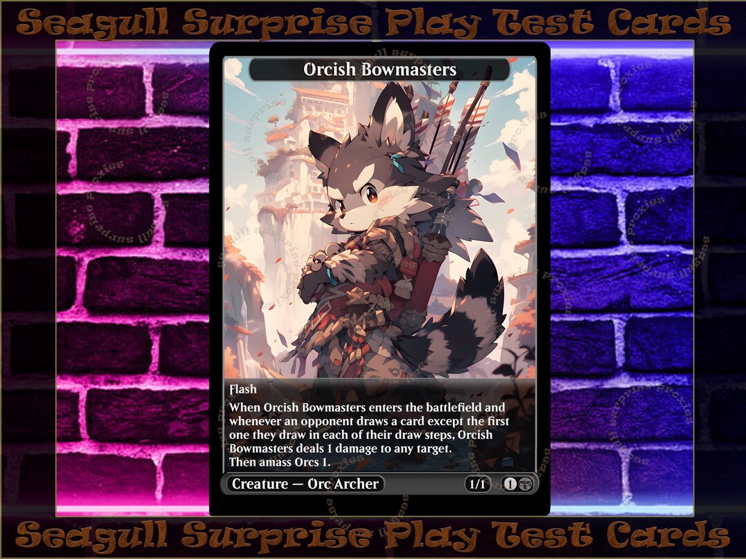 Orcish Bowmasters Full Art Custom - Etsy