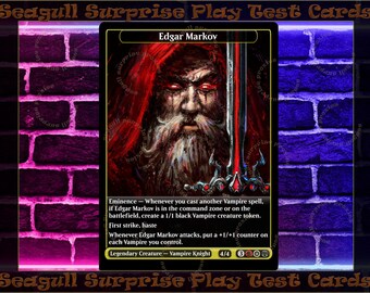 Edgar Markov Gorgeous Alternate Full Custom Art Commader Vampired on ...