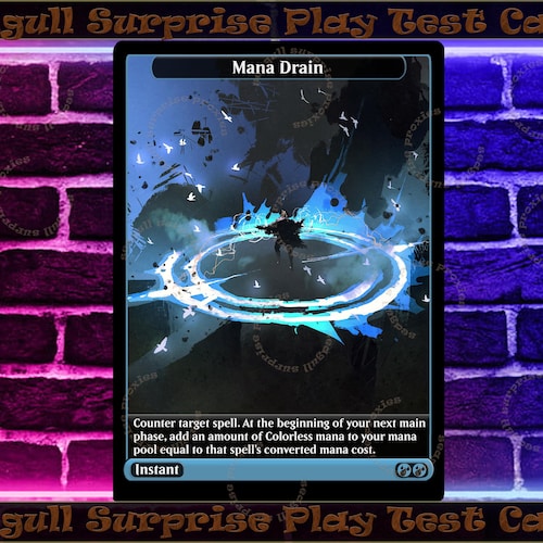 Mana Drain Full Art Custom - Etsy