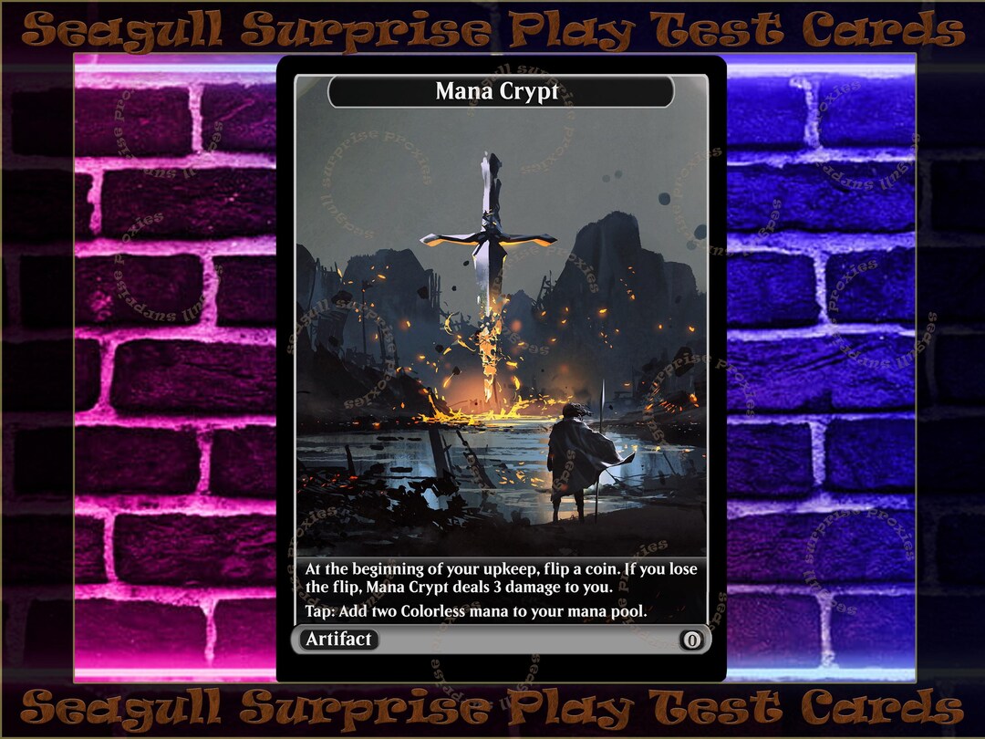 Mana Crypt V2 Full Art Custom - Etsy