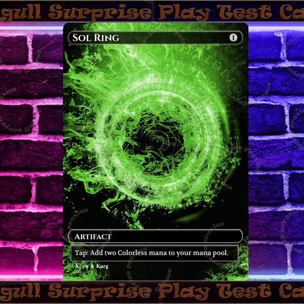 Sol Ring Full Art Mtg - Etsy