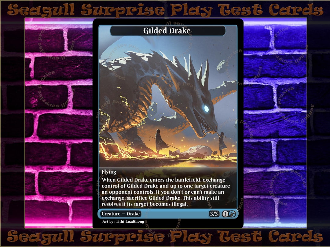 Gilded Drake Full Art Custom - Etsy