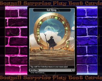 Sol Ring Altered Full Art MTG Magic Commander Deck Nerd Borderless Gift ...