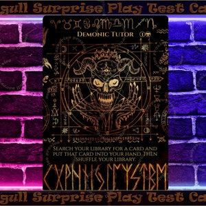 Demonic Tutor Full Art Full Art Custom - Etsy