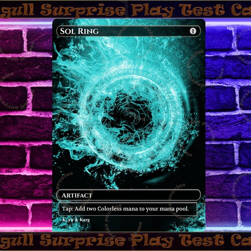 Sol Ring custom Card Alternate Art - Etsy