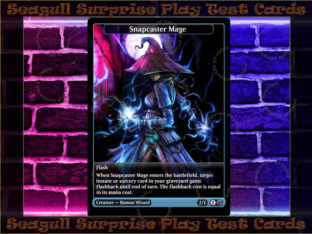 Snapcaster Mage Full Art Custom - Etsy