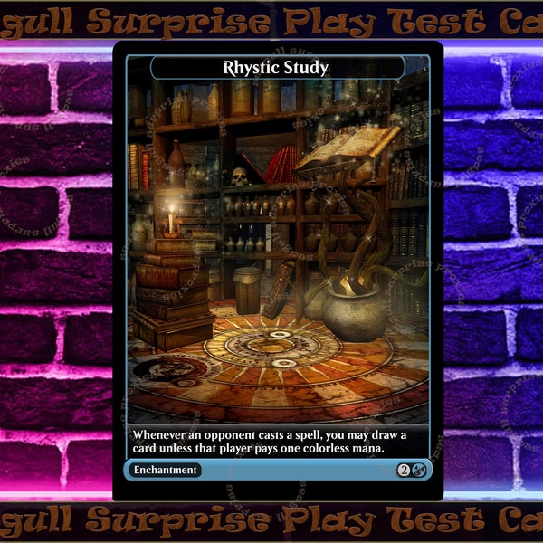 Rhystic Study Proxy - Etsy