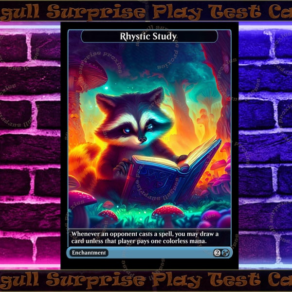 Rhystic Study Proxy - Etsy