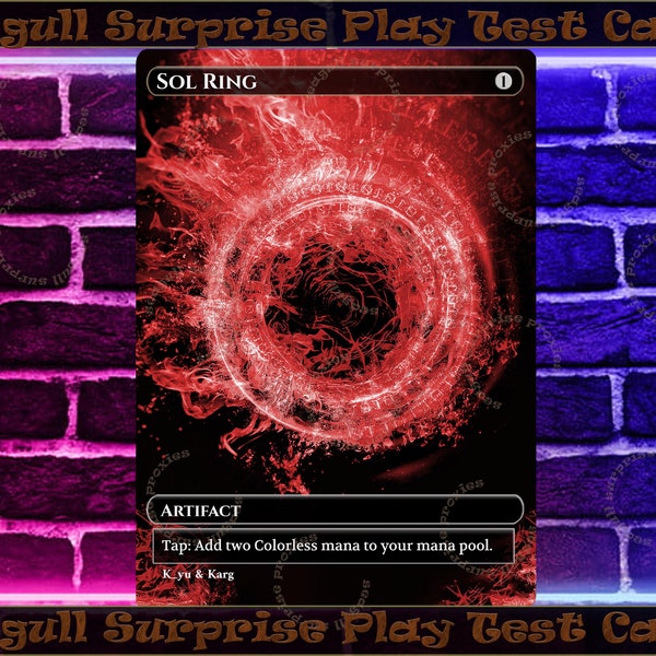 Sol Ring Full Art Mtg - Etsy