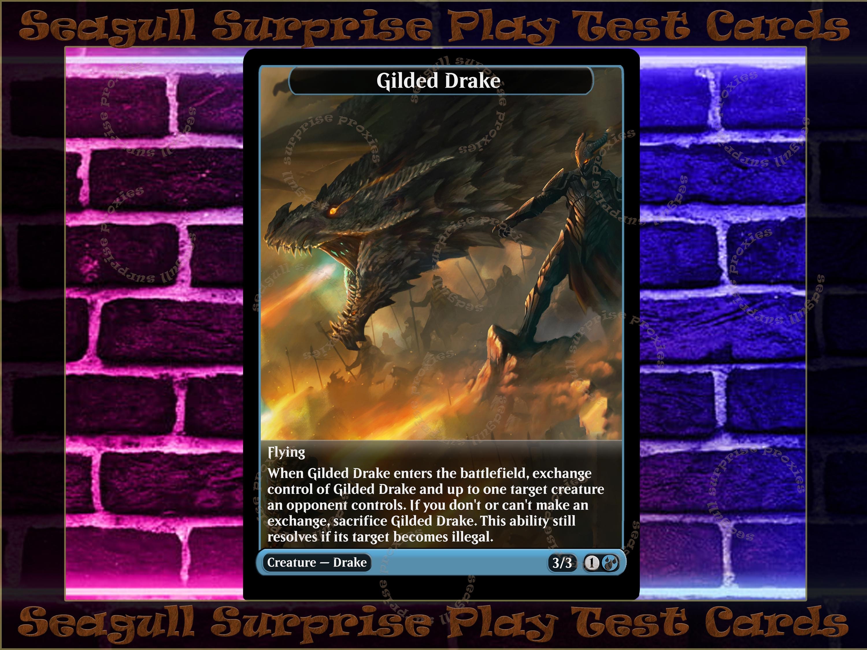 Gilded Drake V2 Full Art Custom - Etsy