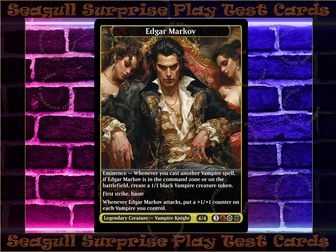 Edgar Markov V2 Full Art Custom - Etsy