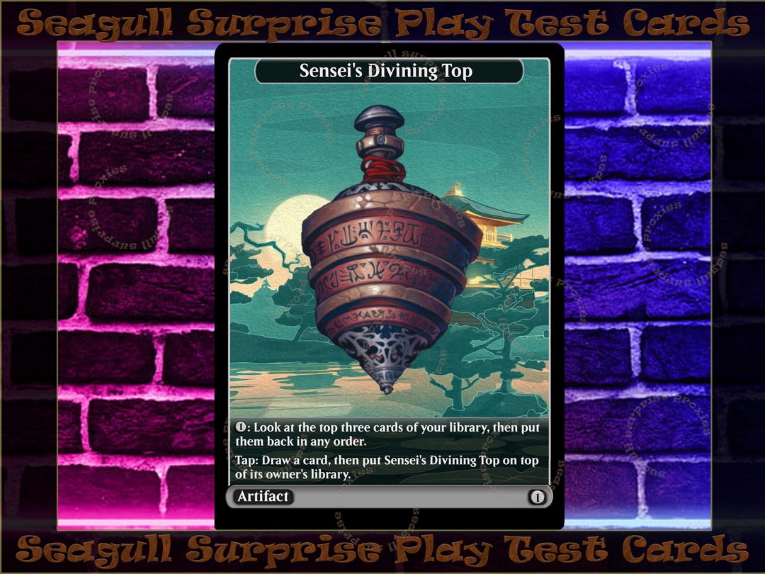 Sensei's Divining Top Full Art Custom - Etsy