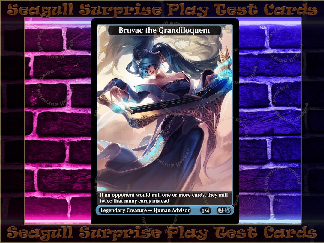 Bruvac the Grandiloquent Full Art Custom - Etsy UK