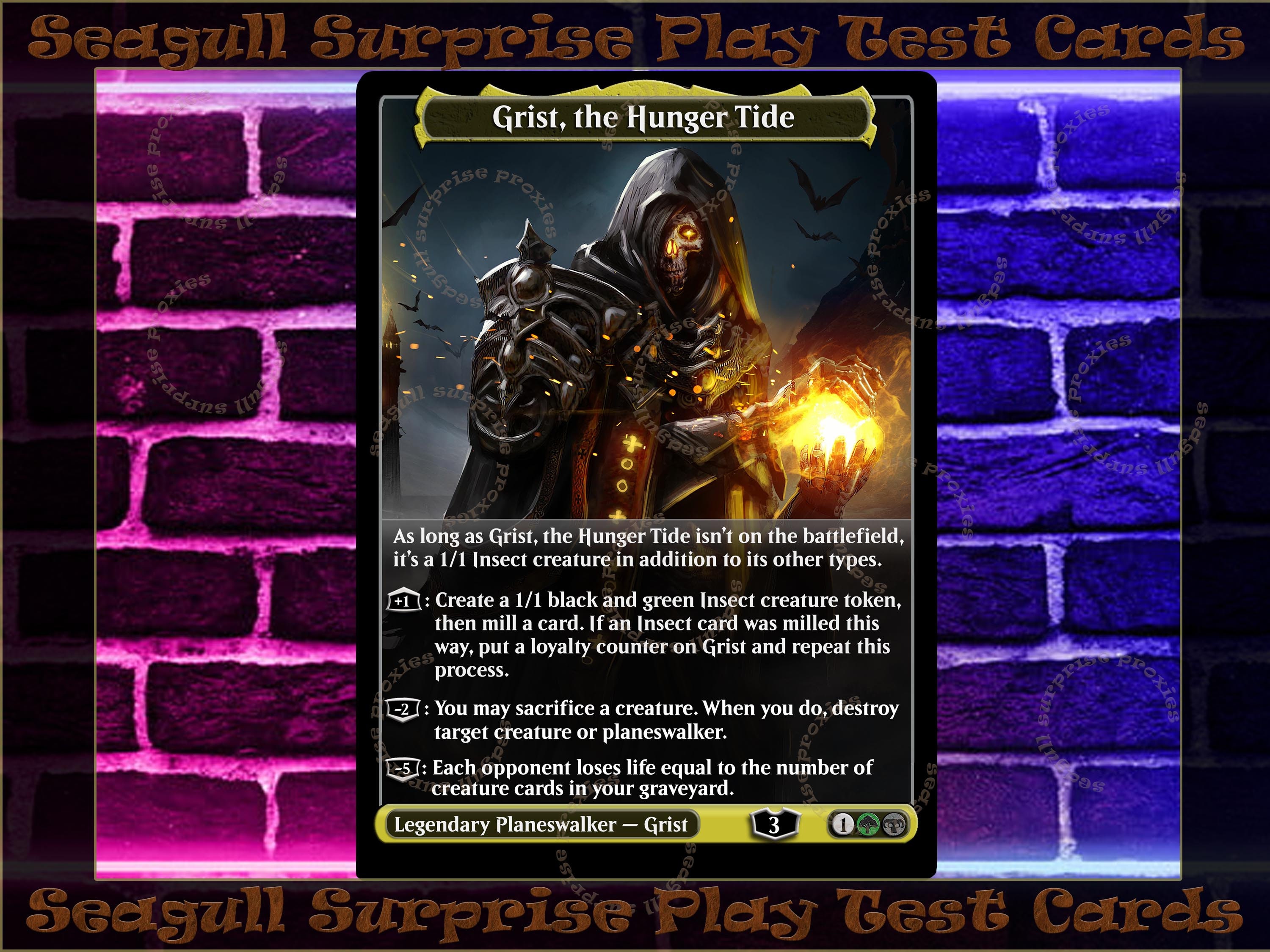 Grist the Hunger Tide Full Art Custom - Etsy