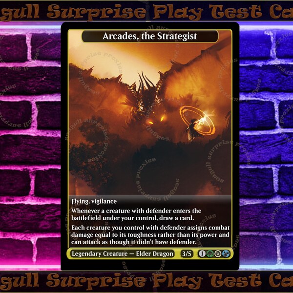 Arcades the Strategist Mtg - Etsy
