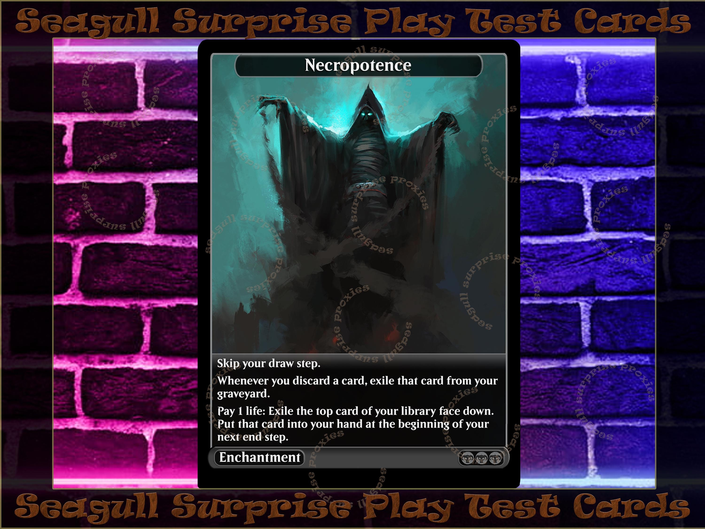 Necropotence Full Art Custom - Etsy