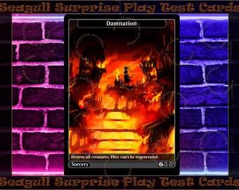 MTG Damnation Proxy Custom MTG Proxy Cards, Anime Magic Card, Magic the ...