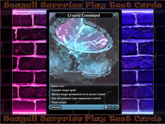 Cryptic Command Full Art Custom - Etsy