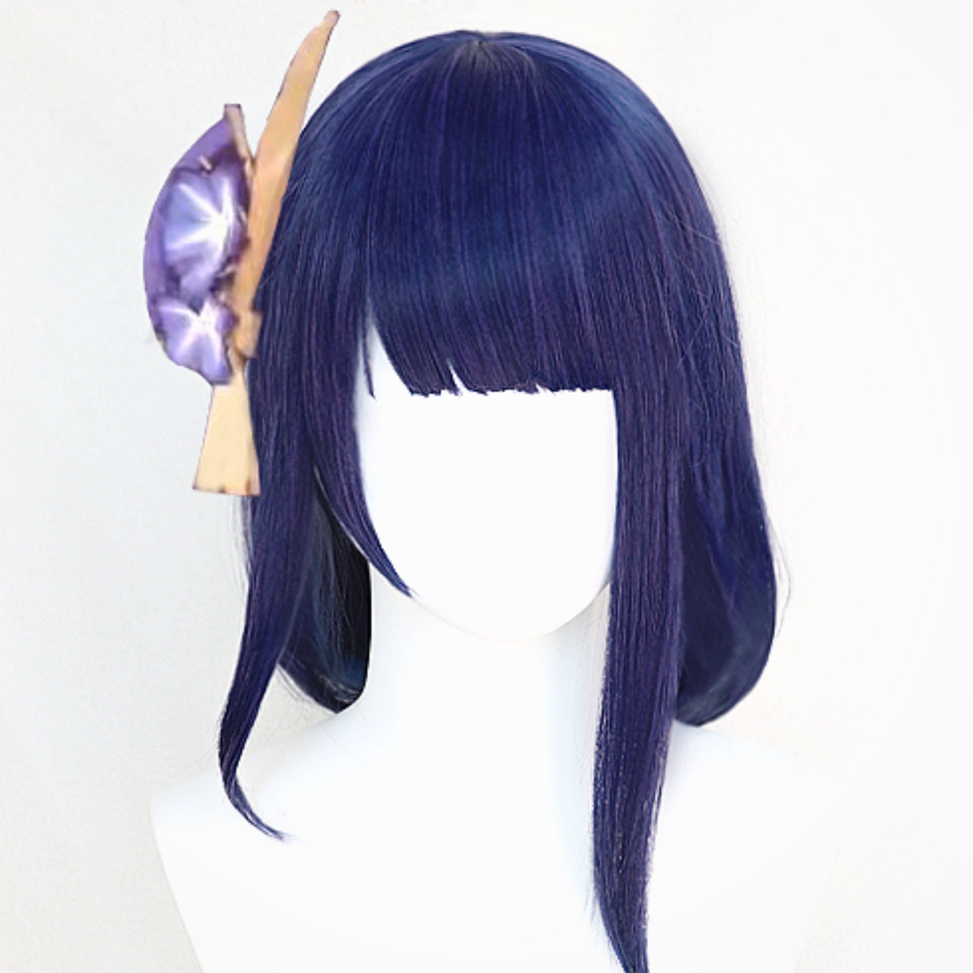 120cm Game Genshin Impact Raiden Shogun Cosplay Wig Long - Etsy UK