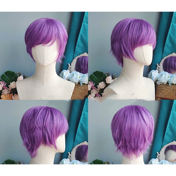 Purple Wig - Etsy