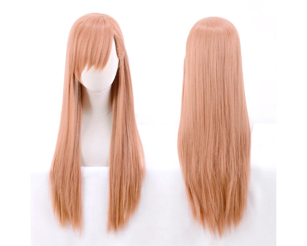 Final Fantasy 14 Ryne Waters Cosplay Wigs, Orange Pink Long Straight ...