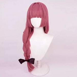 Anime Hiroi Kikuri Cosplay Wigs, Pink Long Straight Wig for Women ...