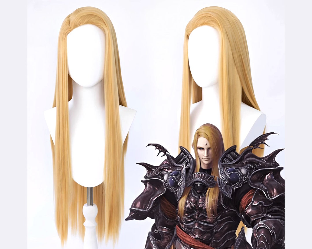 Final Fantasy XIV Zenos Yae Galvus Cosplay Wig, Blonde Long Straight ...
