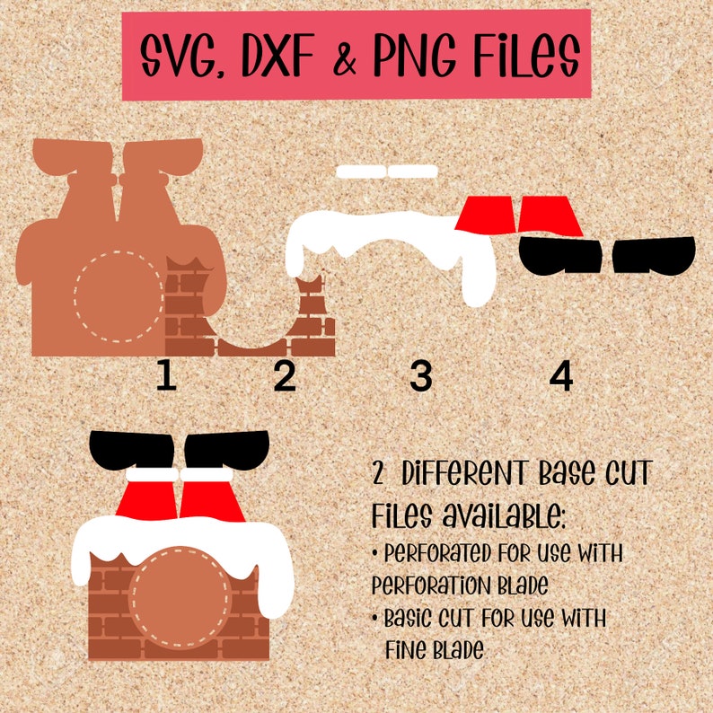 Santa Feet Christmas Candy Dome: Treat Holder SVG Bundle (digital ...